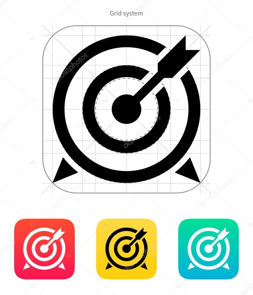 Target with arrow icon. Stock Vector Image by ©tkacchuk #32126207