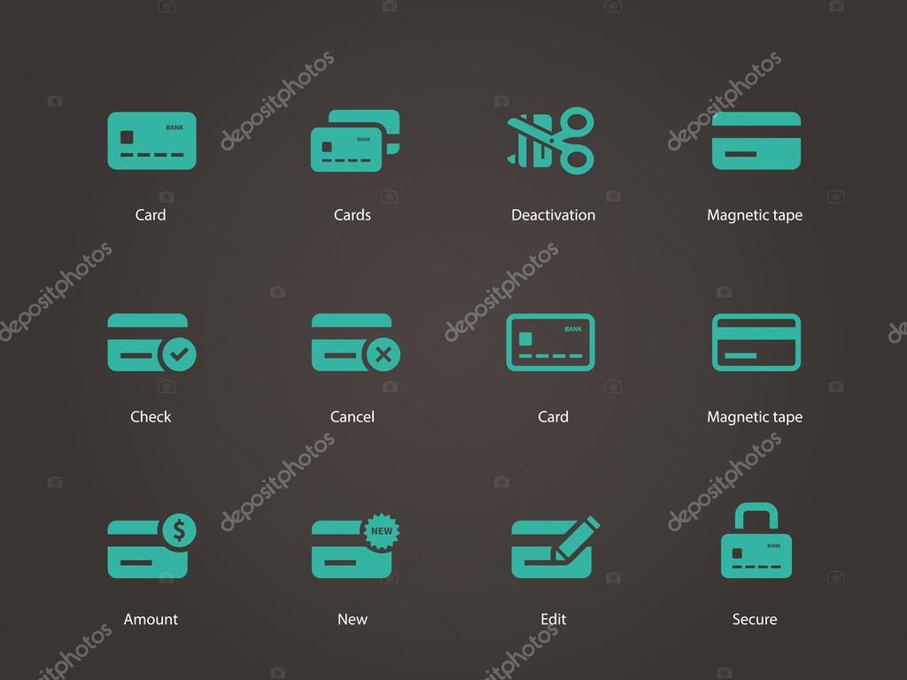 Credit card icons. Stock Vector Image by ©tkacchuk #35602755