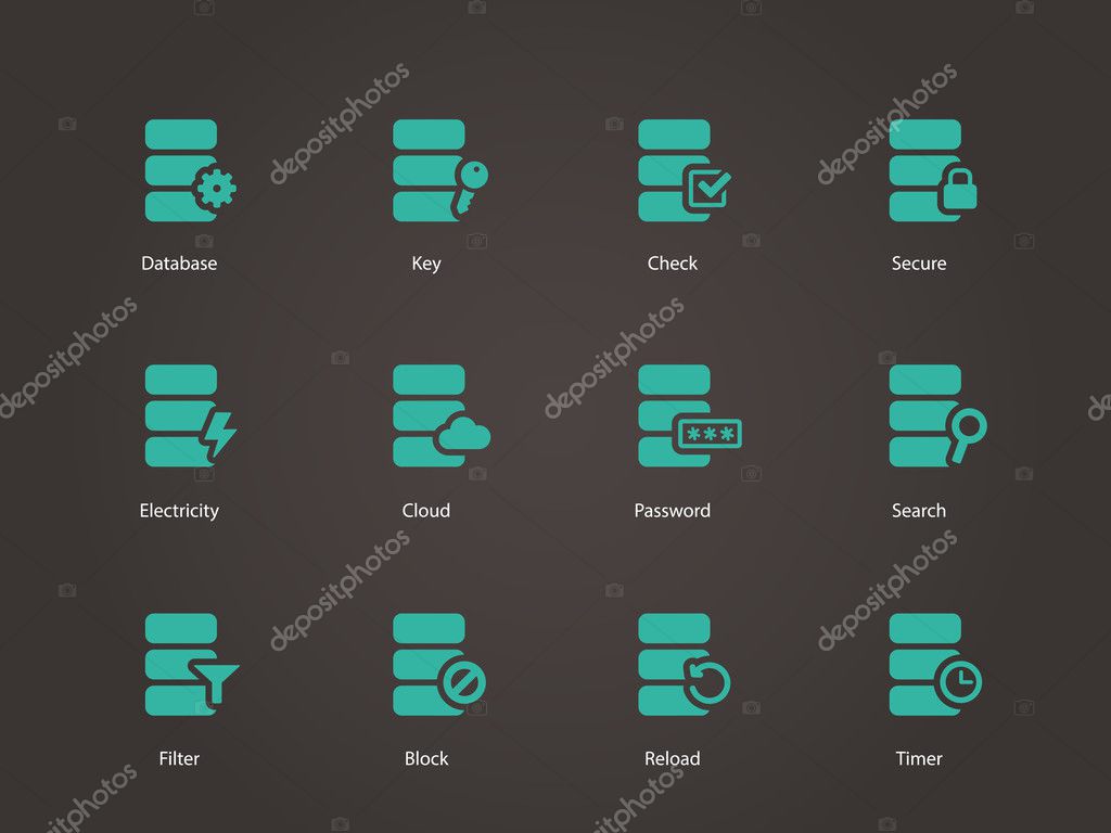 Iconos de base de datos. 2024 Iconos de base de datos. 2024
