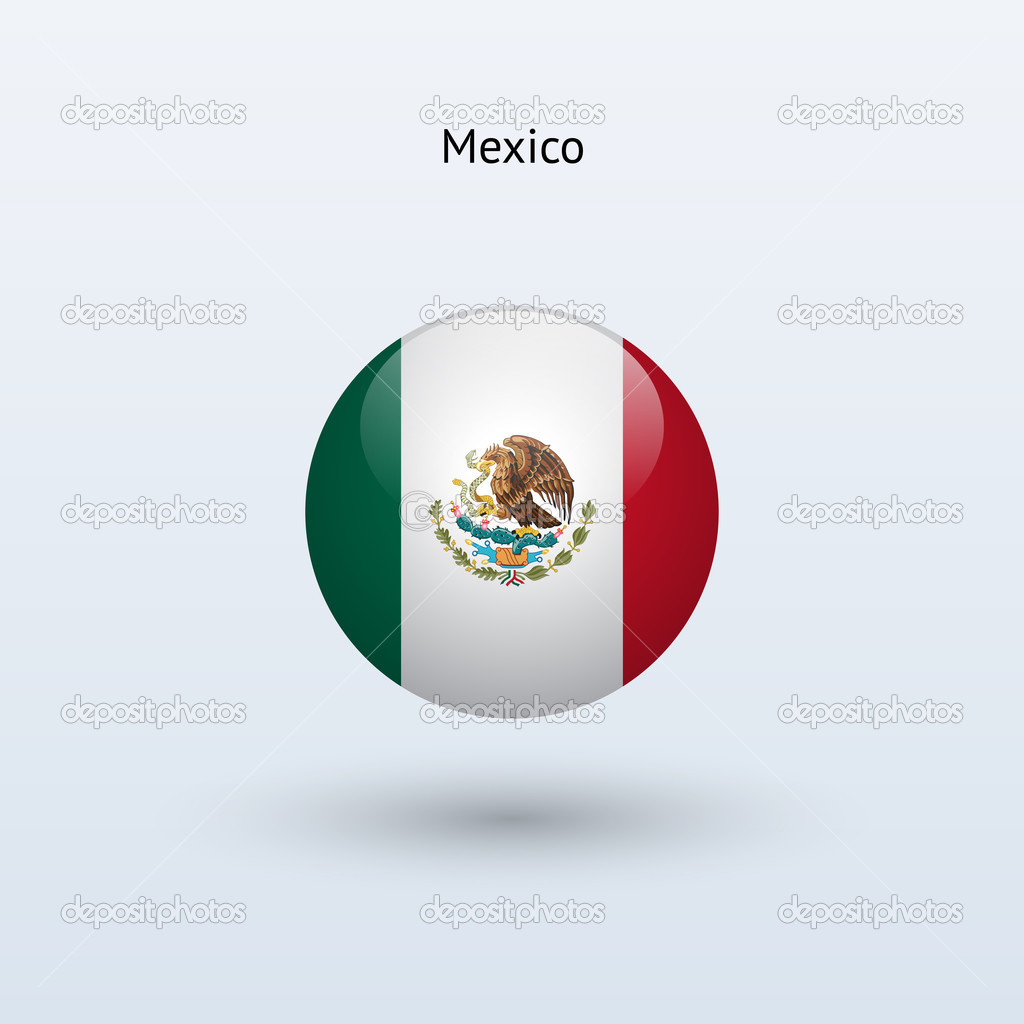 Mexico round flag. Vector illustration. Stock Vector Image by ©tkacchuk ...