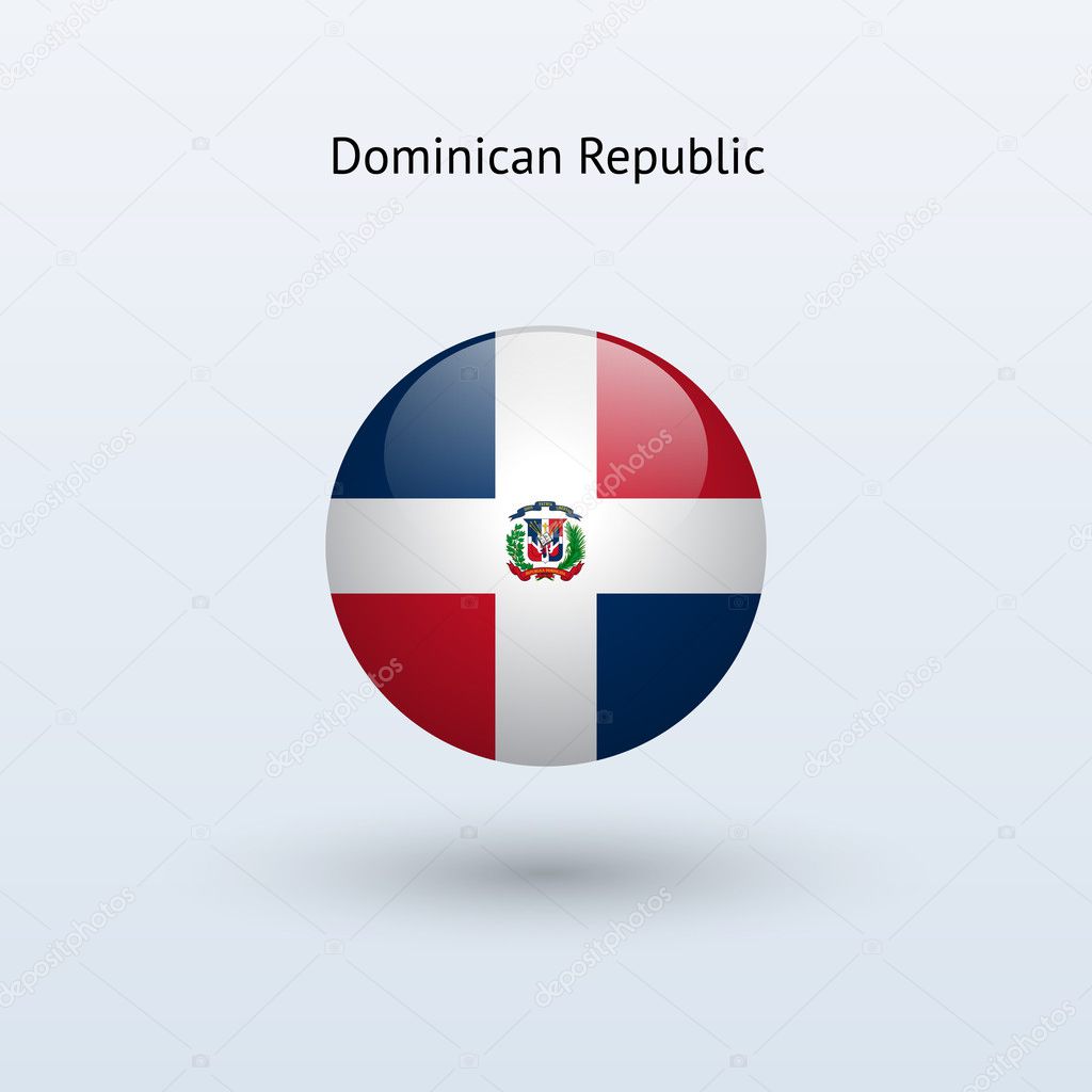 Dominican Republic round flag. Stock Vector Image by ©tkacchuk #36050311