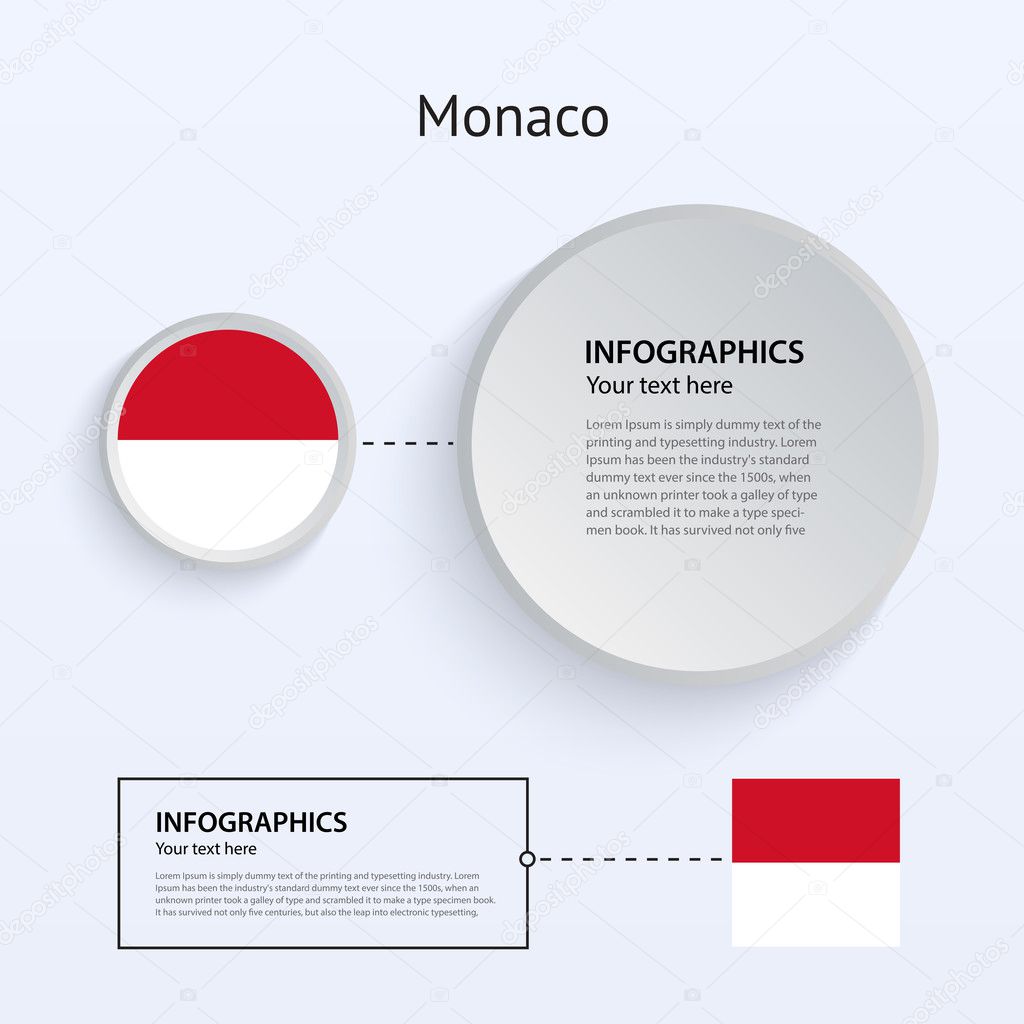 Conjunto de Banners País Mónaco . Vector de stock #36163181 de ©tkacchuk