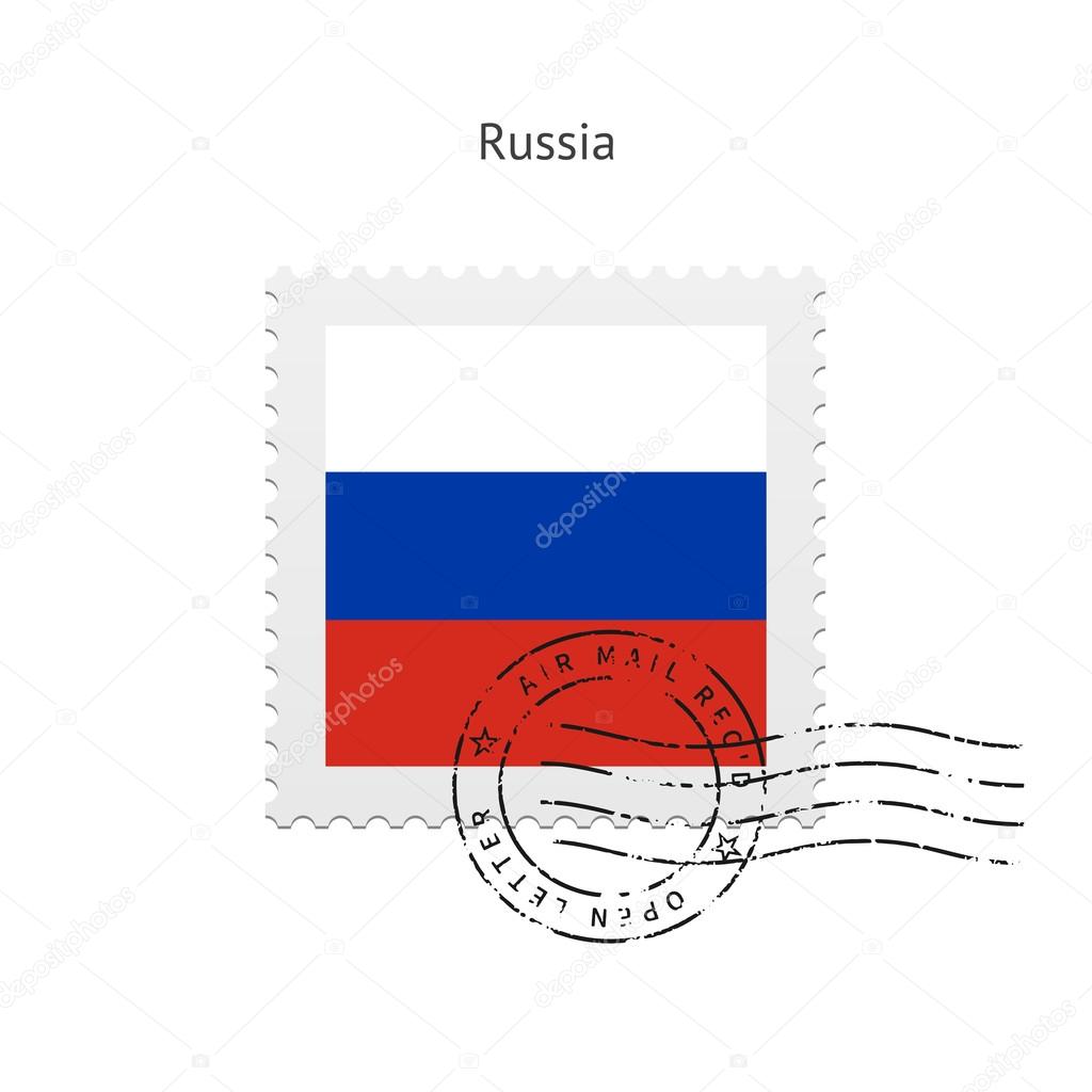 Russia Flag Postage Stamp. Stock Vector by ©tkacchuk 37131701