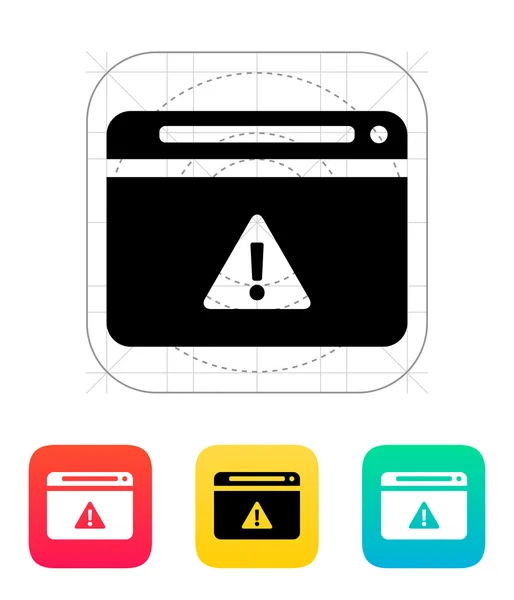 Security warning icon on white background. Stock Vector Image by ...
