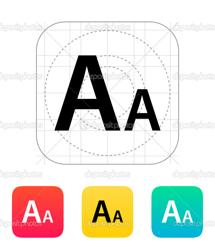 Font size icon. Stock Vector Image by ©tkacchuk #39011213