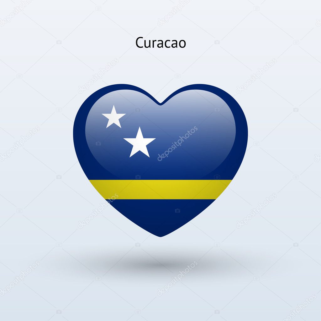 Love Curacao symbol. Heart flag icon. Stock Vector Image by ©tkacchuk ...