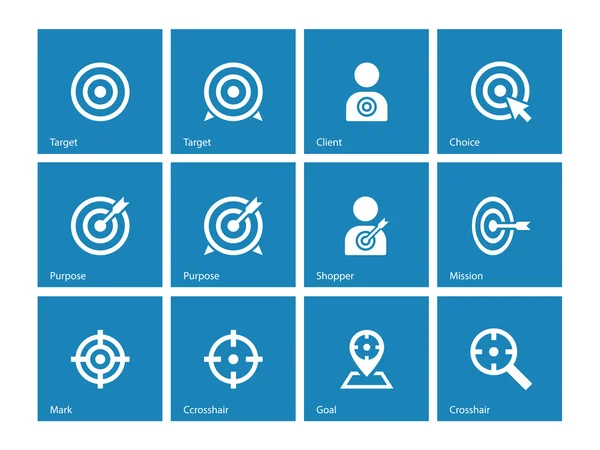 Target icons on orange background. Stock Vector Image by ©tkacchuk ...