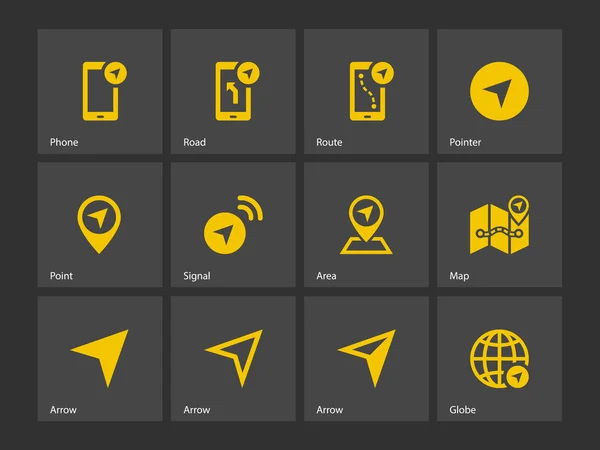 Navigator icons on white background Stock Vector by ©tkacchuk #111148516