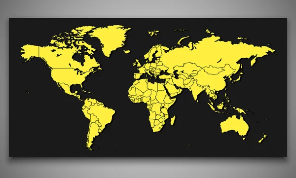 7,349,327 Yellow world map Vector Images | Depositphotos