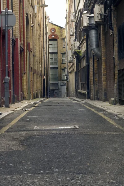 Looking down a long dark back alley Stock Photo by ©illu 21109765