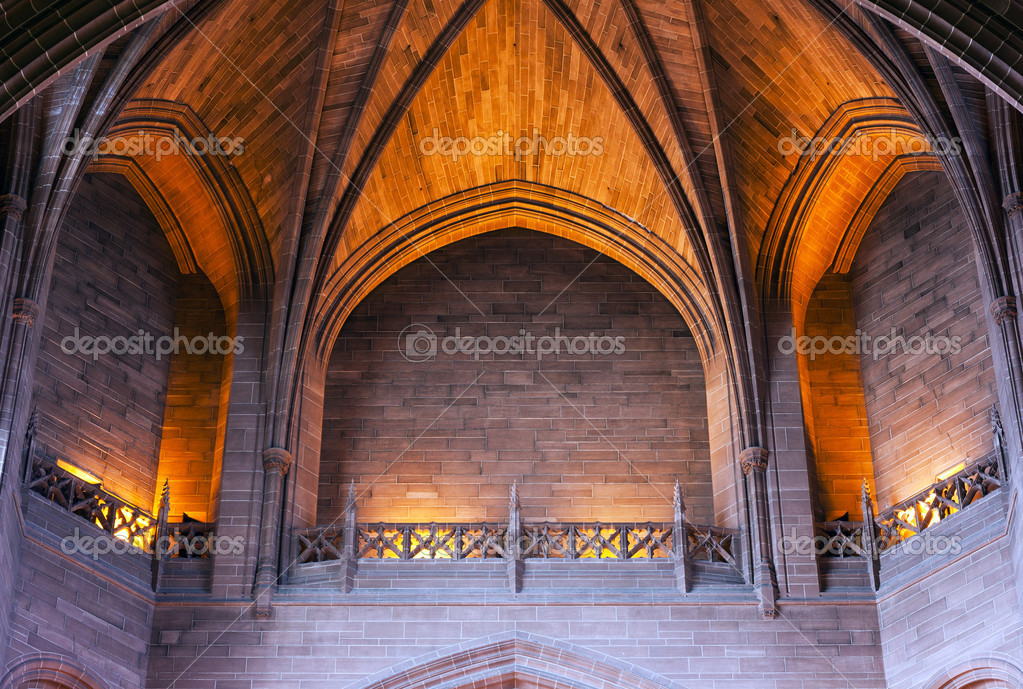 Arched ceiling inside cathedral Stock Photo by ©illu 21110239