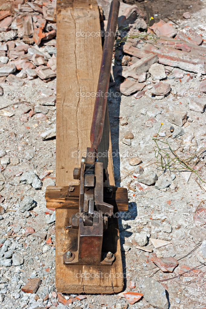Reinforced steel rod cutter — Stock Photo © illu #31143913