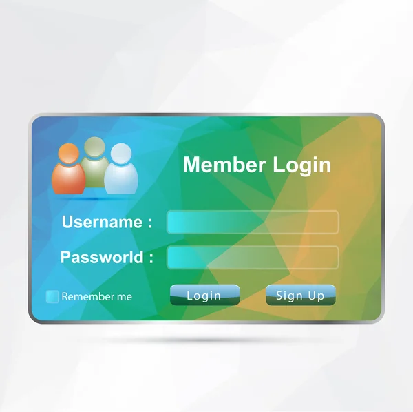 Login interface Stock Vector Image by ©bymandesigns #20795663