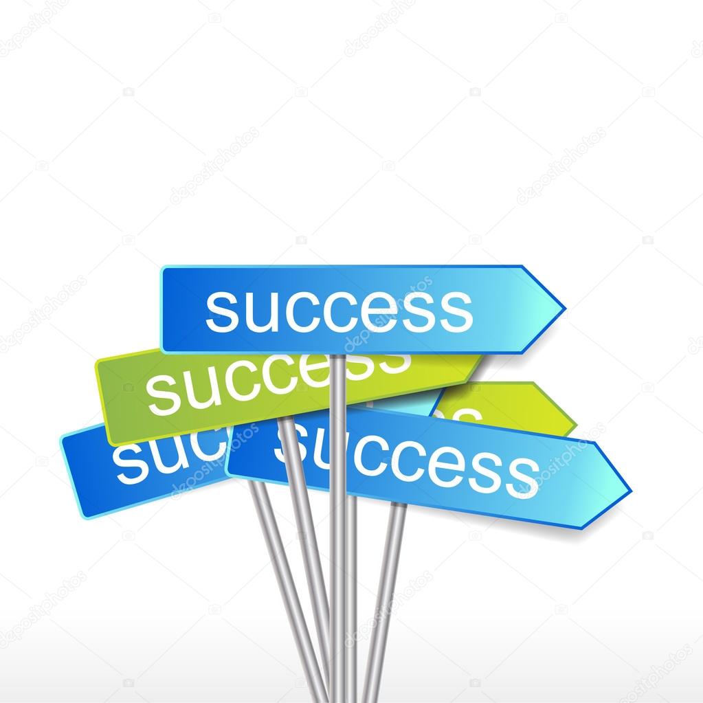 Success direction Stock Vector Image by ©bymandesigns #22151909