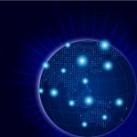 Digital Matrix Bits Pattern Ones Zeros Abstract Modern Digital ...