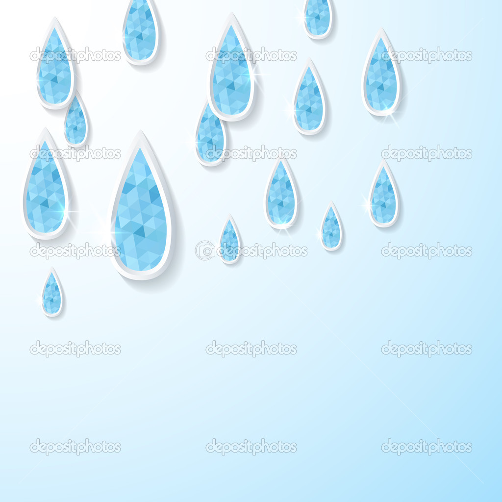 Abstract water droplets presentation Stock Vector Image by ...