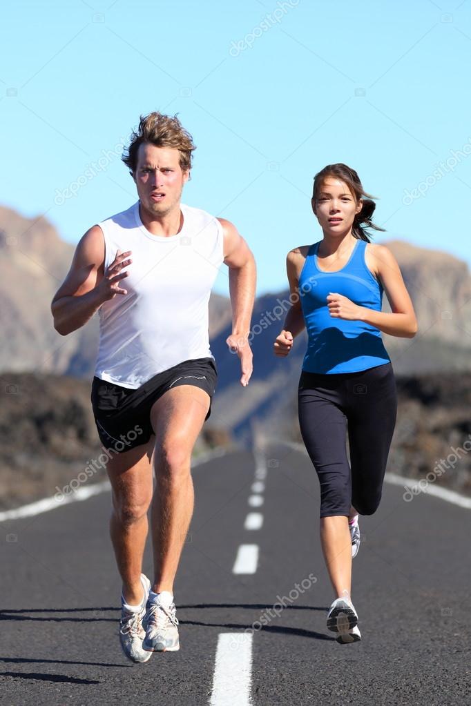 Running couple Stock Photo by ©Maridav 22922310