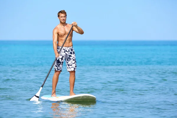 Paddleboard beach people on stand up paddle board Stock Photo by ...