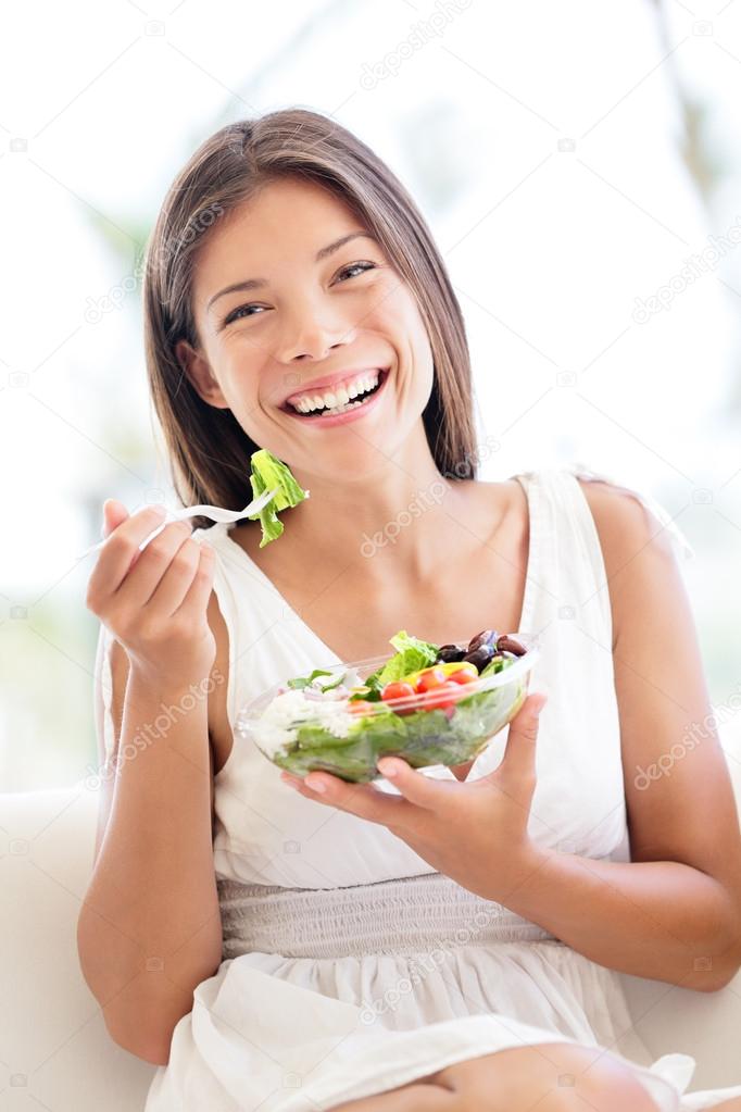Laughing With Salad