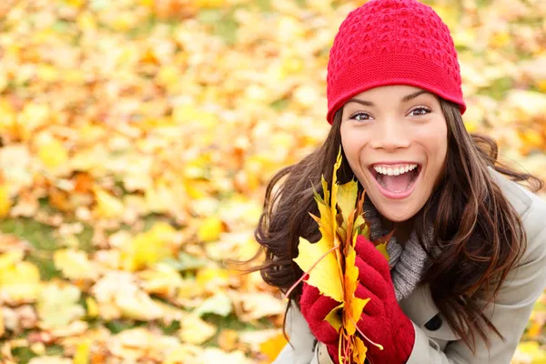 Happy autumn woman Stock Photos, Royalty Free Happy autumn woman Images ...