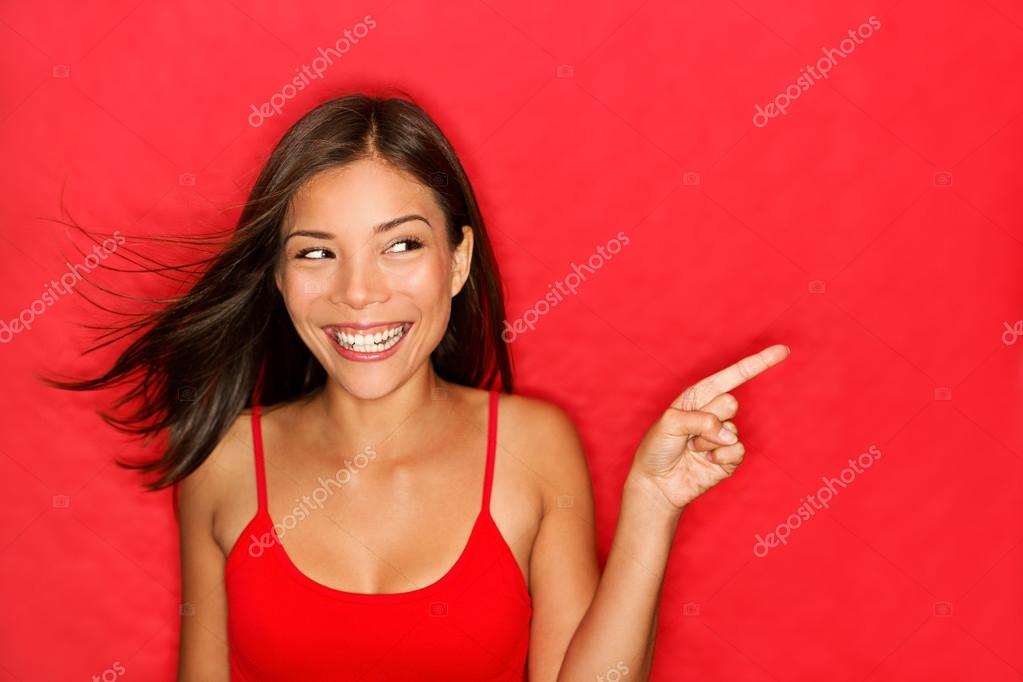 Woman pointing Stock Photo by ©Ariwasabi 21563973