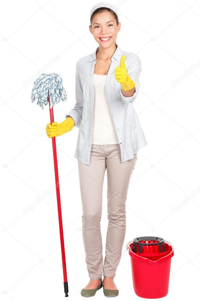 Woman cleaning — Stock Photo © Ariwasabi #21564661