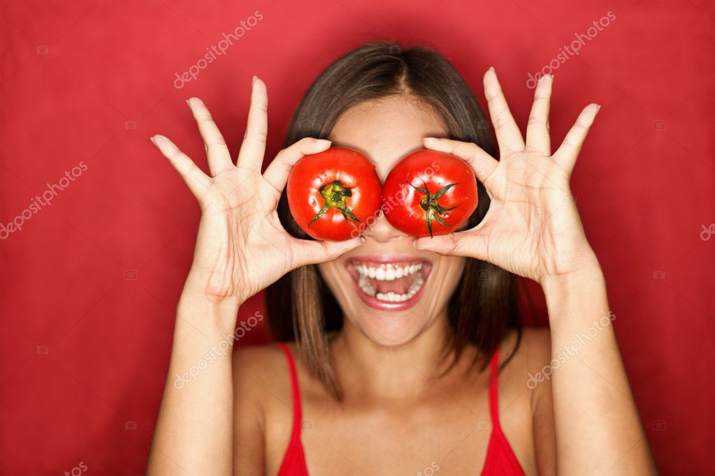Tomato woman Stock Photo by ©Ariwasabi 21569065