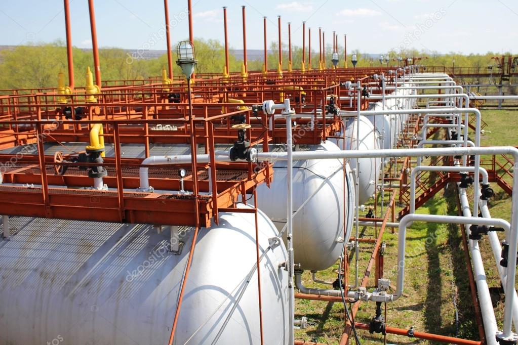 Gas tanks Stock Photo by ©Alex_Schmidt 44181189