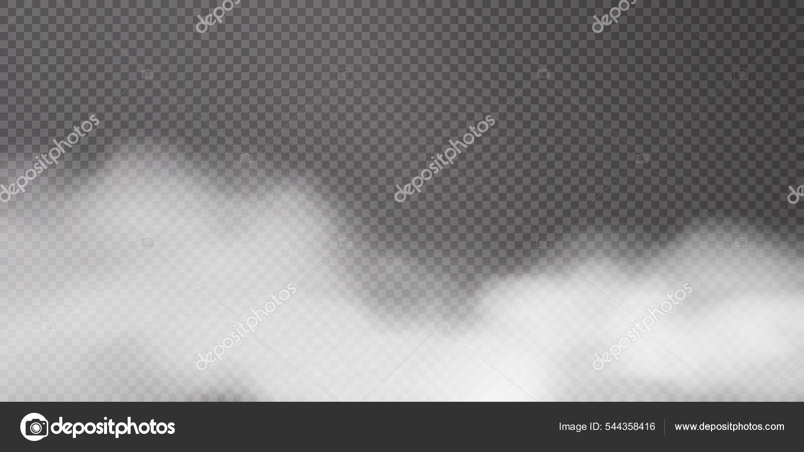 Asap Putih Diisolasi Pada Latar Belakang Hitam Transparan Png Efek ...