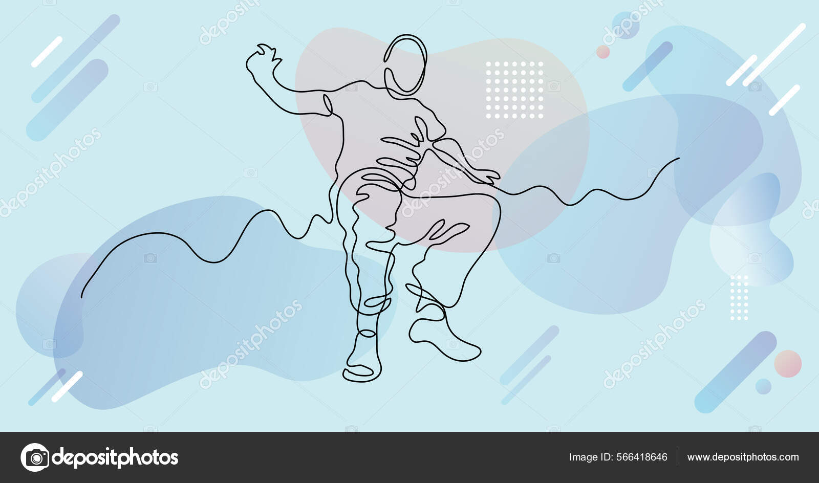 Vector Illustration Layered File Continuous Line Drawing People Color ...