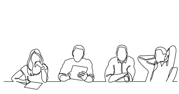 Dibujo personas trabajando Imágenes Vectoriales, Gráfico Vectorial de ...