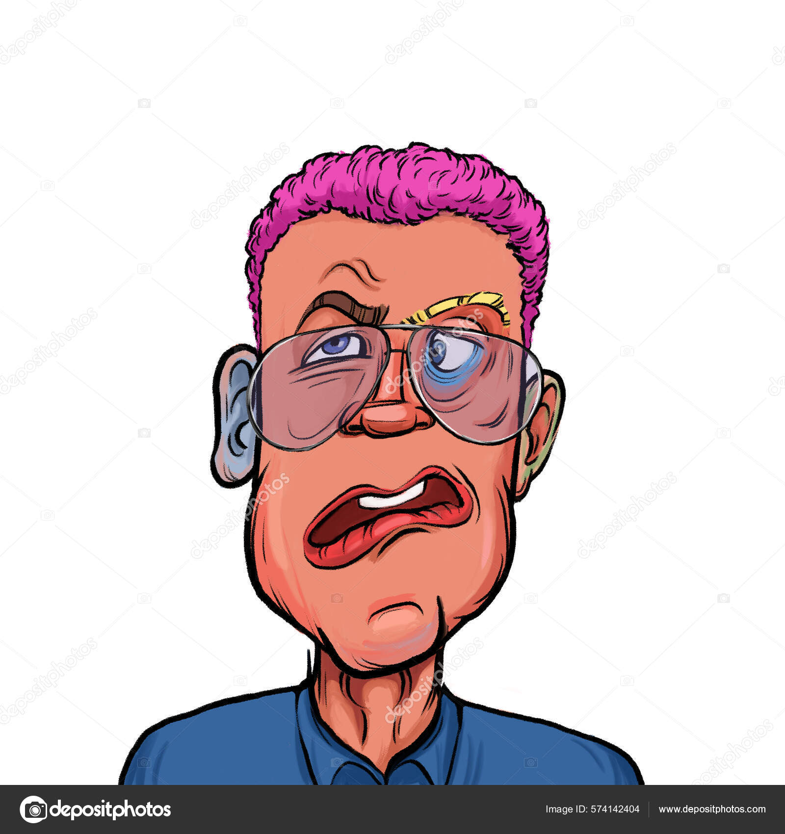 Caricature Humor Illustration Imaginary Cartoon Person Funny Facial ...