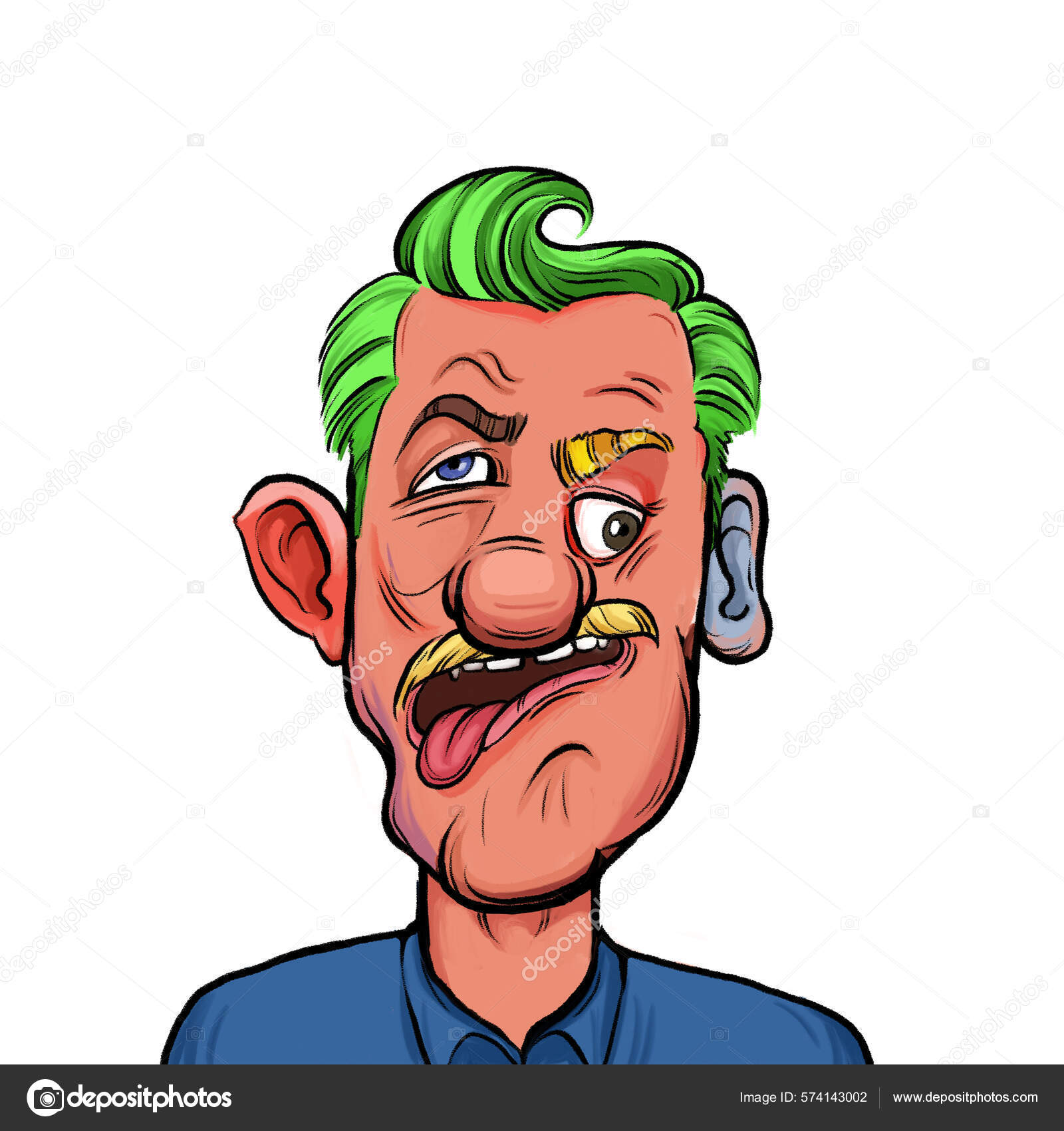 Caricature Humor Illustration Imaginary Cartoon Person Funny Facial ...