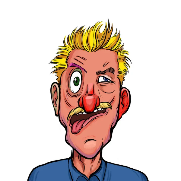 En ingles spiky mustache imagen en caricatura fotos de stock, imágenes ...