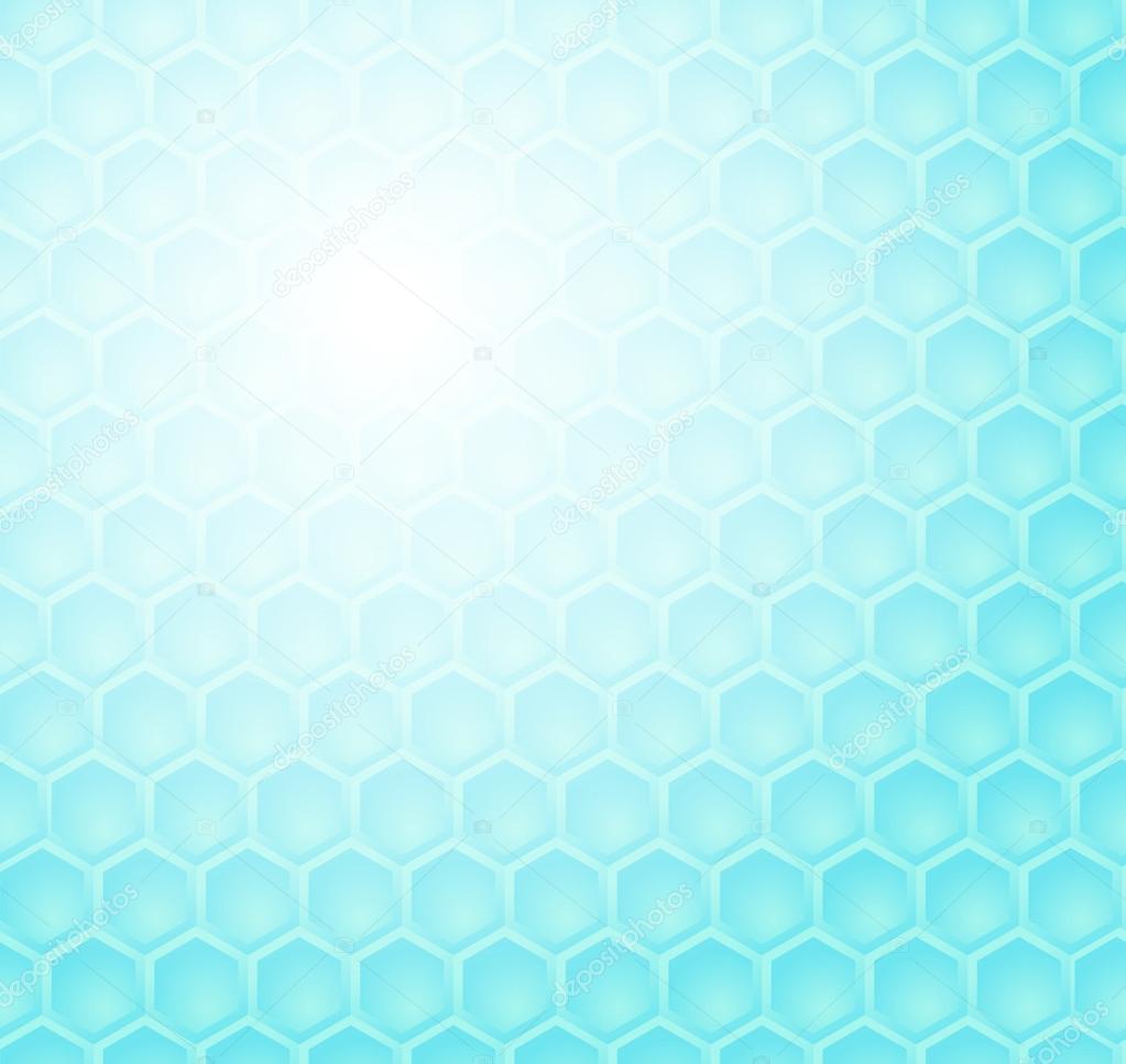 Seamless abstract blue hexagon pattern (vector) Stock Vector Image by ...