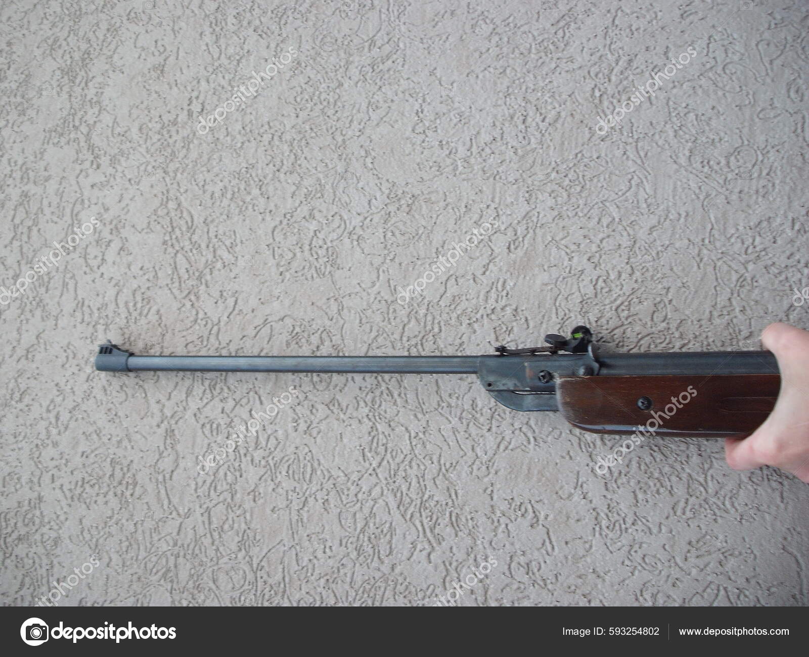 Folding Air Rifle Firing Bullets — Stock Photo © apxipro@gmail.com ...