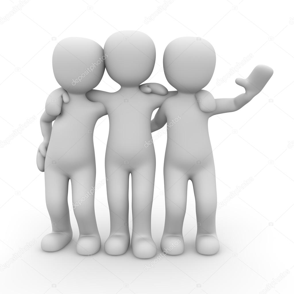 Friends 3D — Stock Photo © 3D-Agentur #25821251