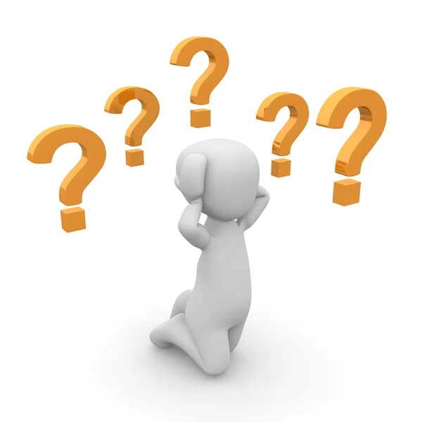 White 3d human - many questions — Stock Photo © Onypix #38771159 White 3d human - many questions — Stock Photo © Onypix #38771159