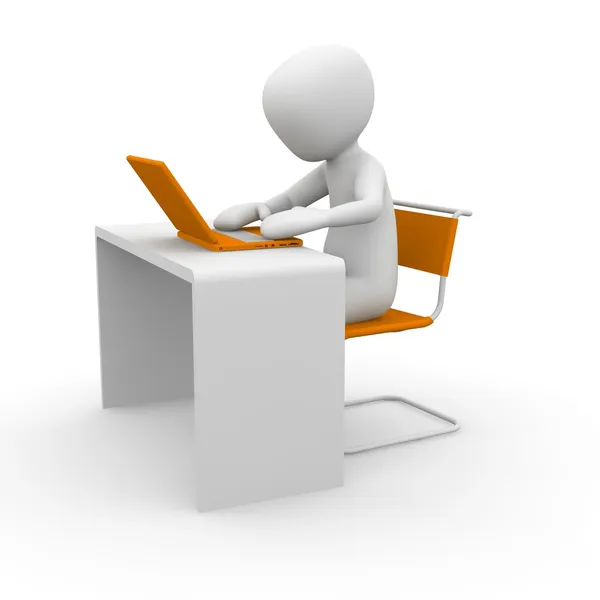 3d man computer Stock Photos, Royalty Free 3d man computer Images ...