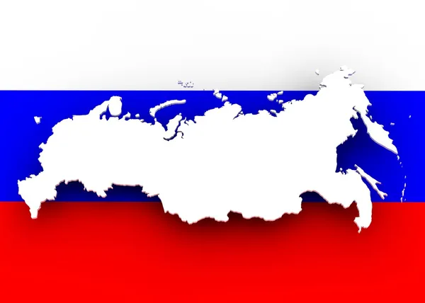 Russia map and flag — Stock Photo © 3D-Agentur #26433647
