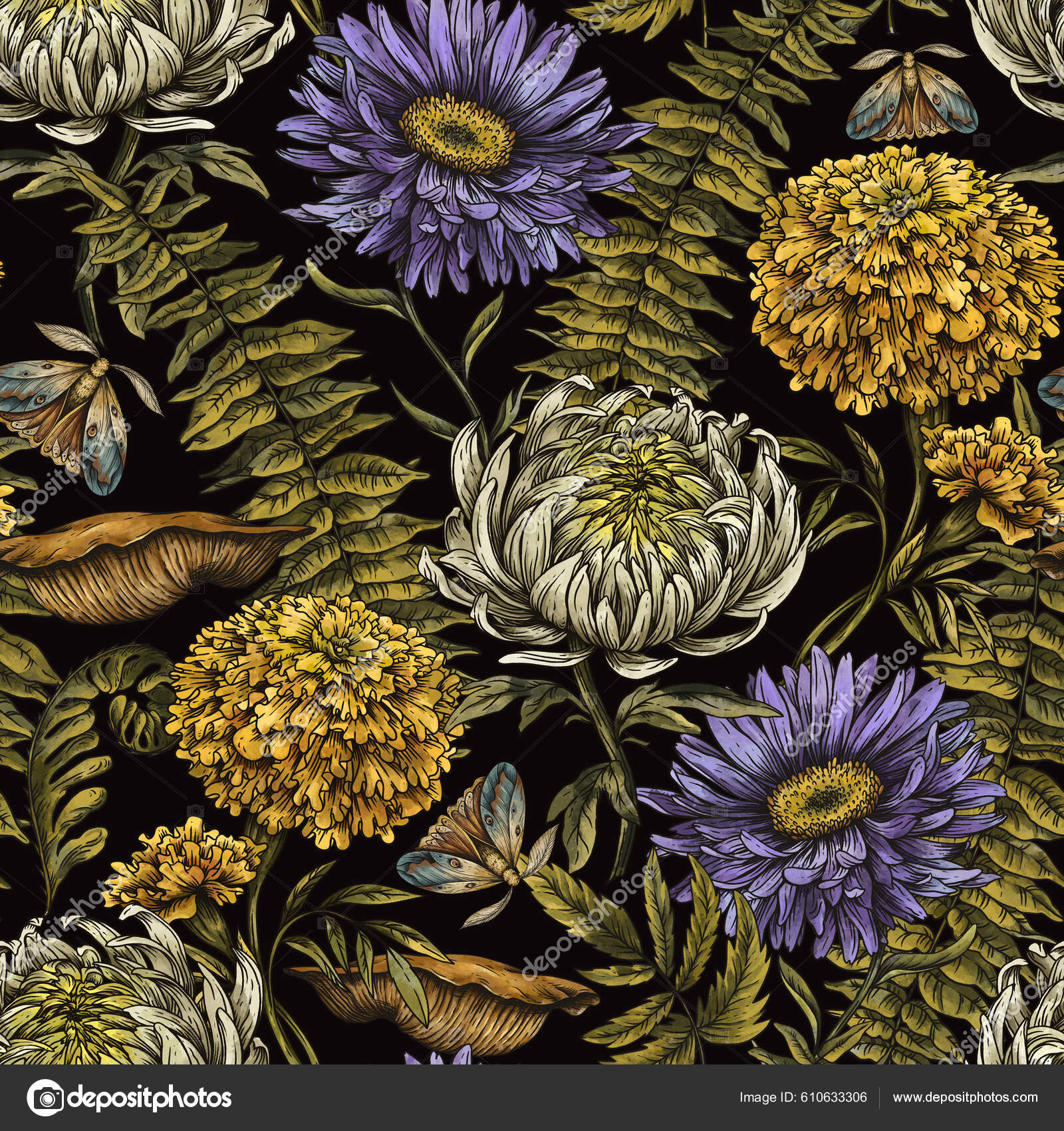 Vintage Fall Flowers