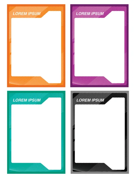 Trading card border Vector Art Stock Images | Depositphotos