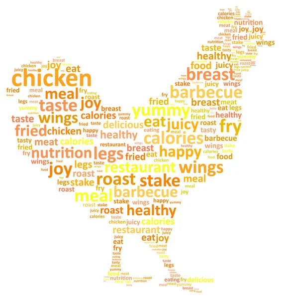 Nube de word de pollo imágenes de stock de arte vectorial | Depositphotos