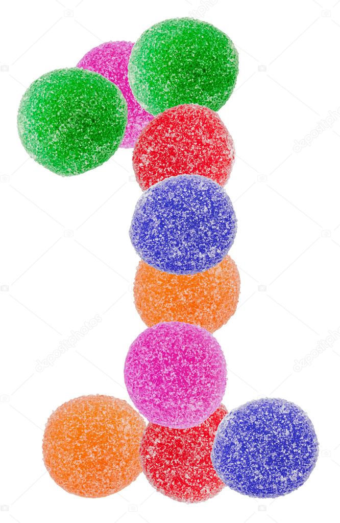 Jelly Candy Number One — Stock Photo © radub85 #28697061