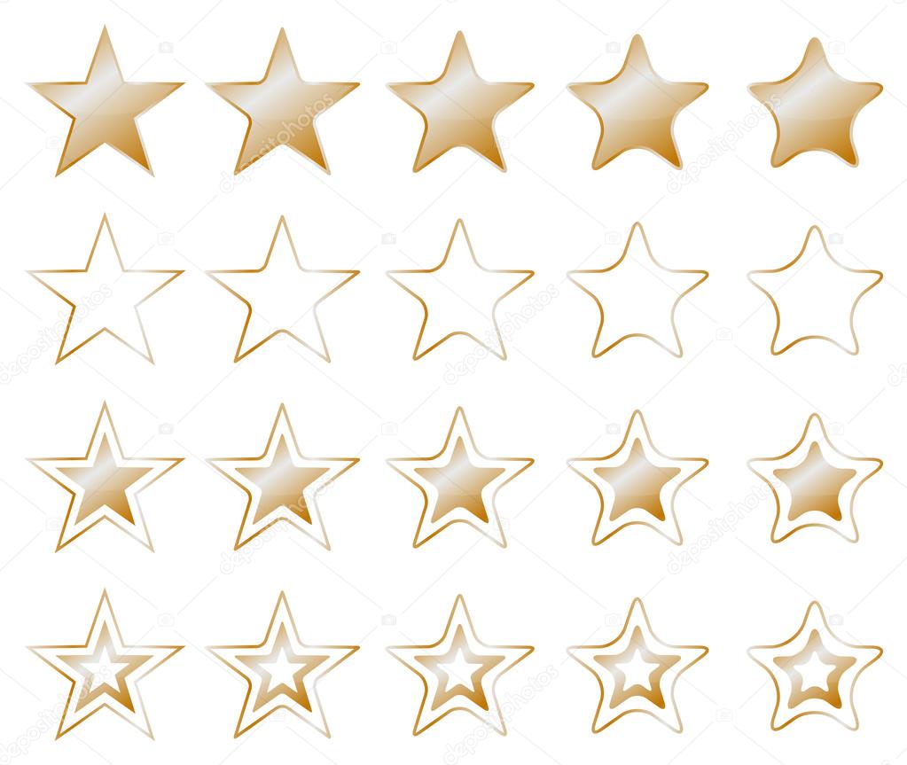 Bronze Stars Icons Stock Vector by ©radub85 #29248625