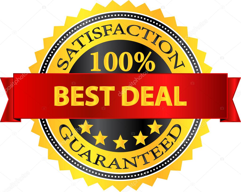 Best Deal Satisfaction Guaranteed Badge Stock Vector Image by ©radub85 ...
