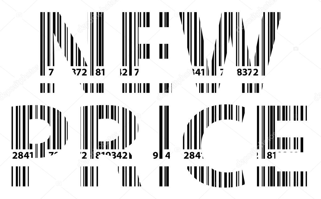 New Price Bar Code — Stock Vector © radub85 #32467485