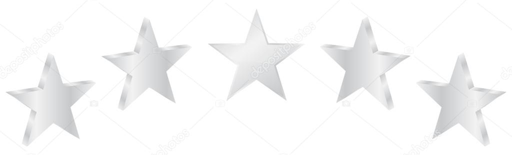 Five Silver Stars Product Quality Stock Vector by ©radub85 38360595