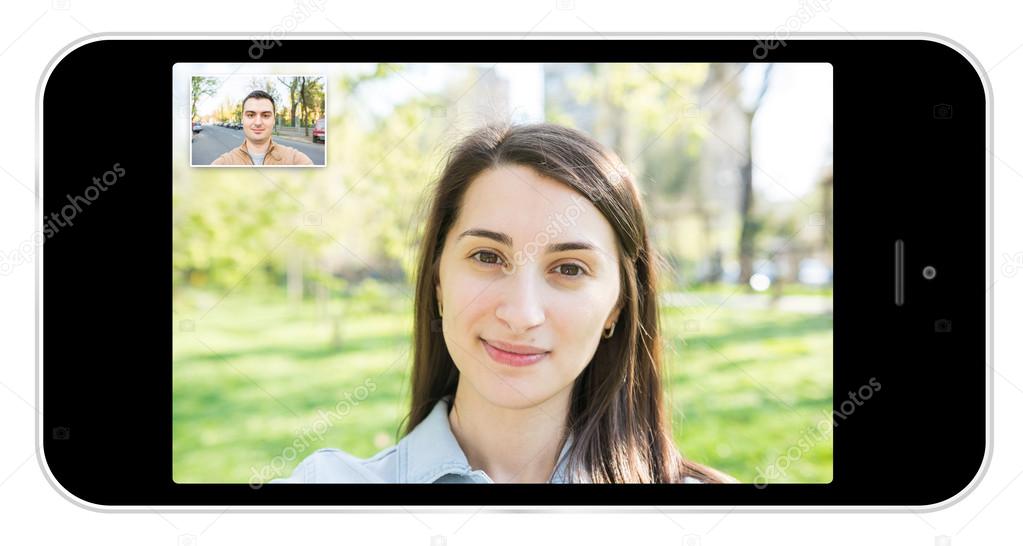Mobile Phone Video Call — Stock Photo © radub85 #45571987