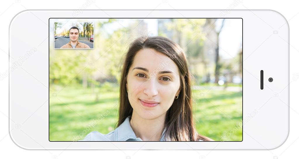 Mobile Phone Video Call Stock Photo by ©radub85 45572001